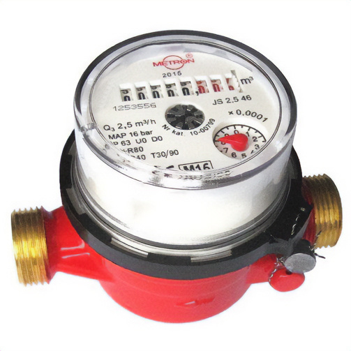 Wodomierz 3/4" JS 2,5-46 ciepła woda Metron METRON3/4CW Powo Gaz • POWOGAZ