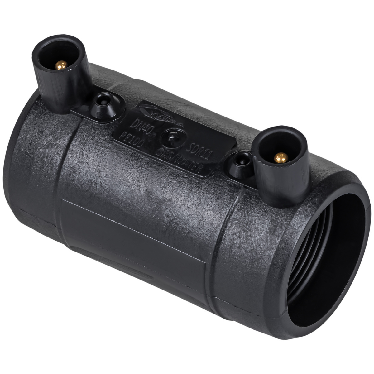 Mufa elektrooporowa PE 40 czarna WEBA • WEBA • Euroterm - Hurtownia Hydrauliczna i Sanitarna